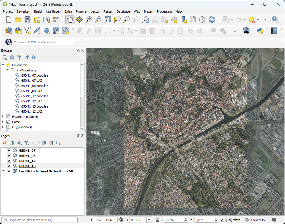 Tutorial: Virtual Point Clouds (VPC) maken en gebruiken | OCWGIS